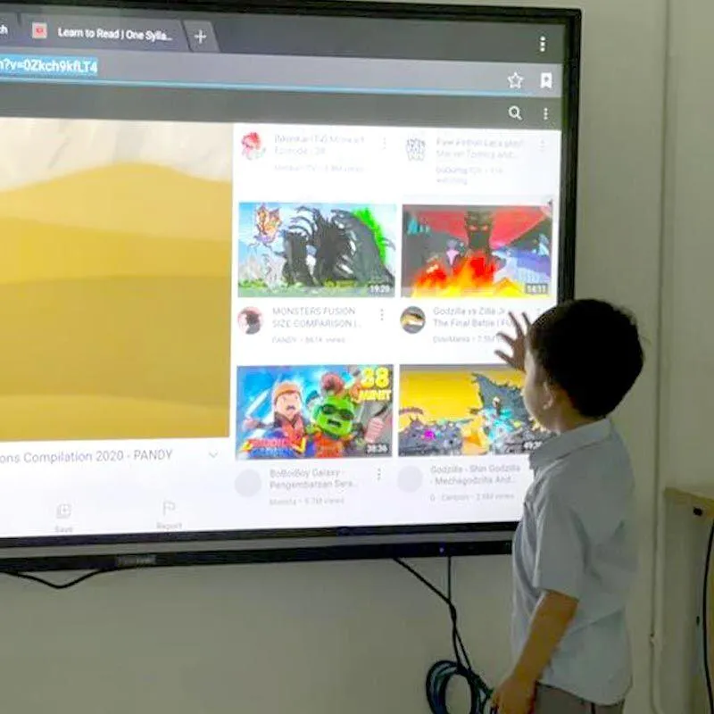 Learning through play with smart board